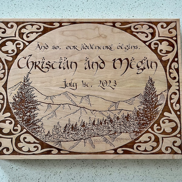 Lord of the Rings Quote Engraved Wood Sign Custom Lord of the Rings ...