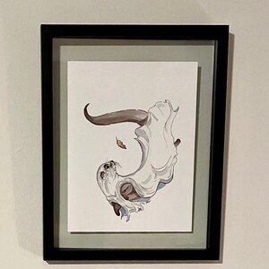 Spooky Ghost Otter Print - Etsy