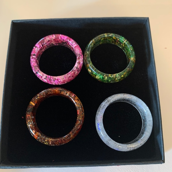 Real Flower Ring / Four Seasons Full Set / Spring Summer Autumn Winter ...