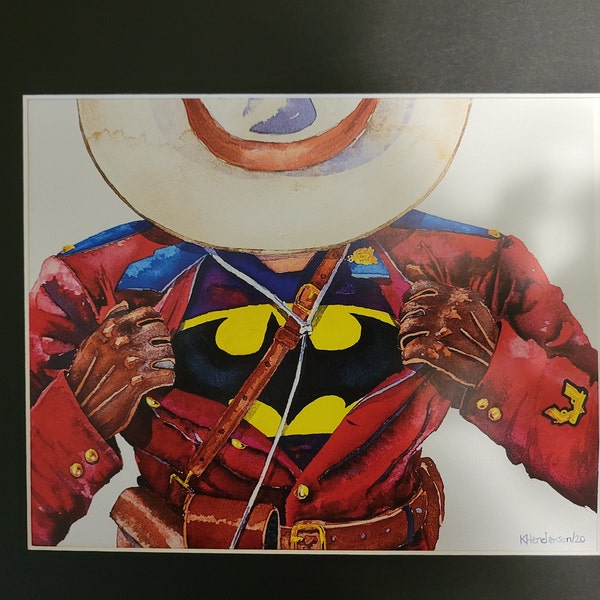 Rcmp Print: "a Hero V" Watercolor Limited Edition Prints of a Female ...