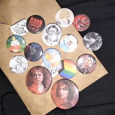 Bluey Inspired Bingo Bandit Chilli Buddy Chloe Lucky Pin Badges Button ...