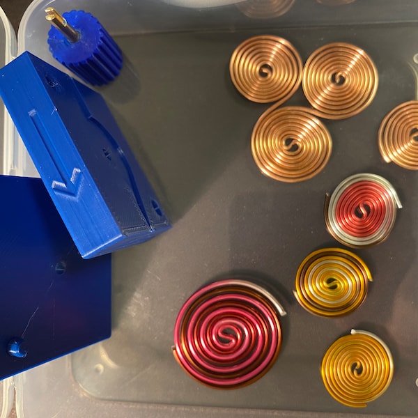 Large 77mm Tall Fibonacci Spiral Coil Winding Jig for Electroculture ...