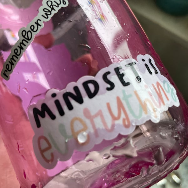 Mindset is Everything Sticker | Positivity Motivation | Aesthetic ...