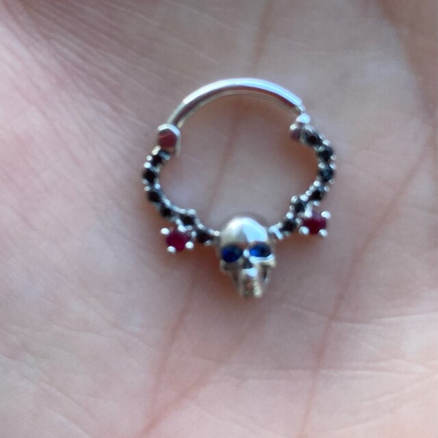 Body Piercing Jewelry 14k Gold Septum Clicker by MagicHammer