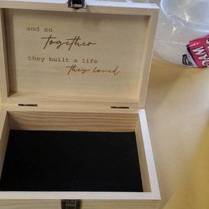 Baby's Keepsake Box Memory Box Wedding Anniversary Gift Family Keepsake ...