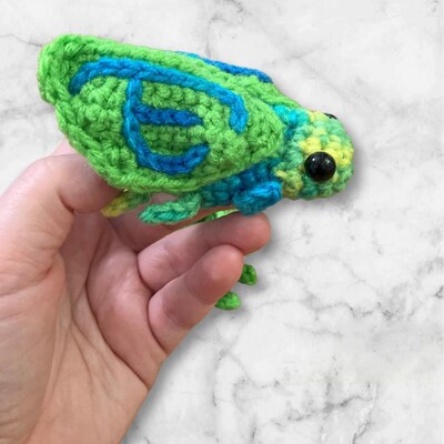 Cicada Crochet Pattern With Nymph Shell Accessory - Etsy