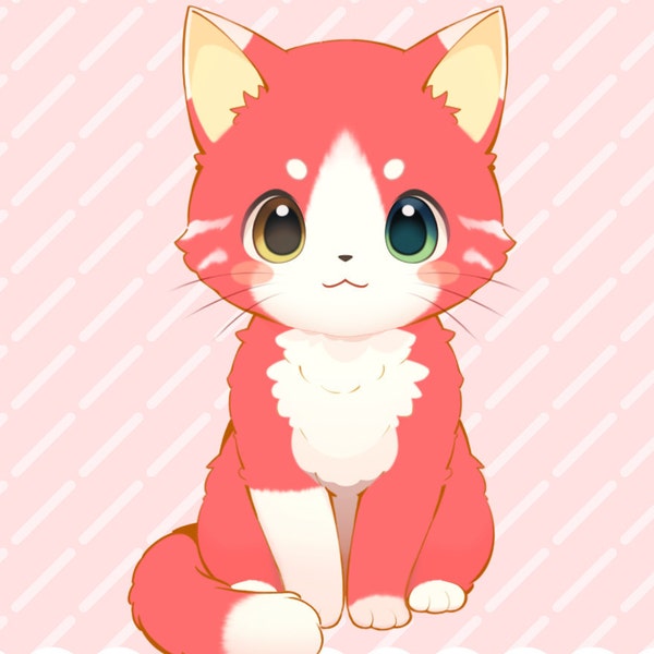 Customizable Vtuber - Anime Cats Live2d Avatar - Etsy
