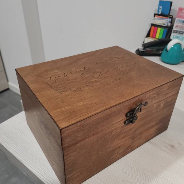 Wedding Memory Box, Personalized Wedding Box, Wedding Memento Box ...