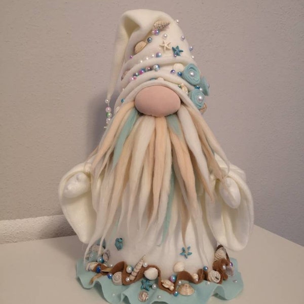 Pattern Pdf Scandinavian Pearl Gnome Sea Gnome Gnome With Seashells ...