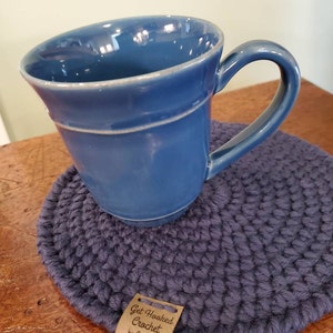 Rustic Round Trivet Crochet Pattern, Farmhouse Hot Pad Crochet Pattern ...