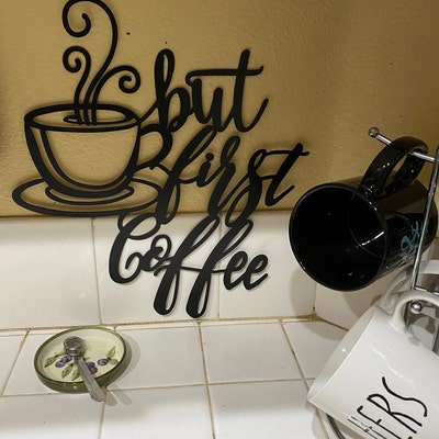 Coffee Signs Kitchen Signs Coffee Bar Sign Rustic Kitchen Decor Farm ...