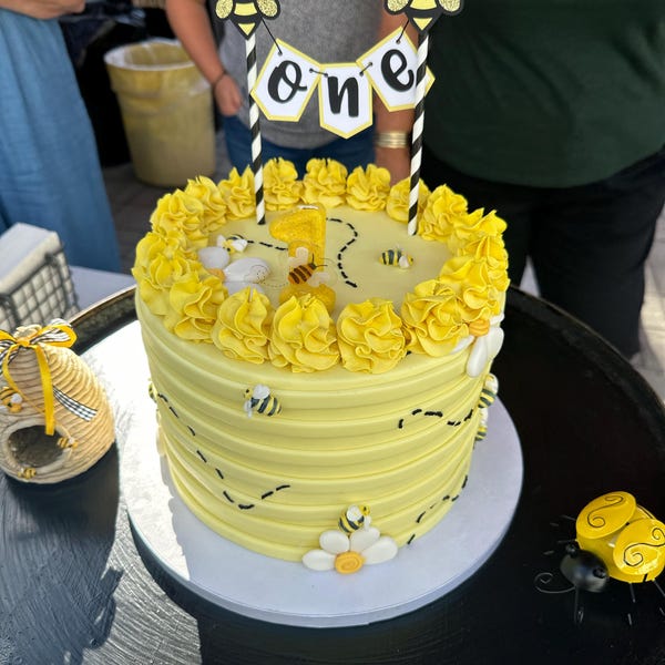 Bee Birthday Candle, Bumblebee Party Decor, Bumble Bee Party Decor ...
