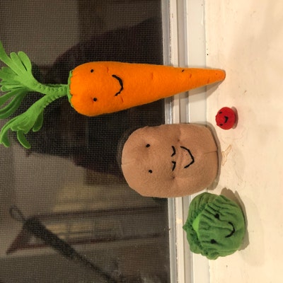 Vegetables Set Play Food felt Food, Pretend Play Kids Kitchen, Plush ...