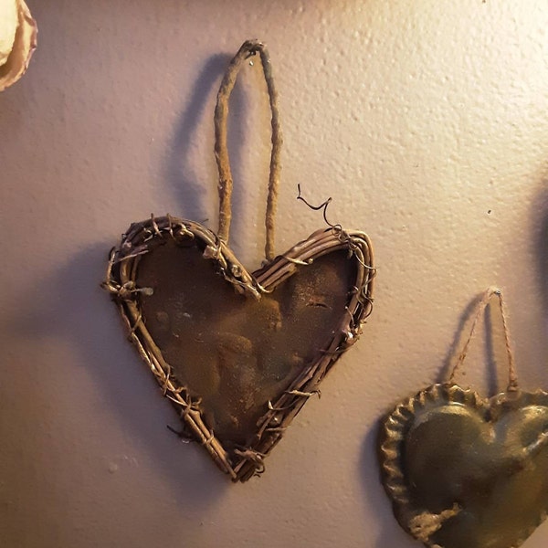 Primitive Salt Box House, Rectangle Door, Shelf Sitter, Wood and ...