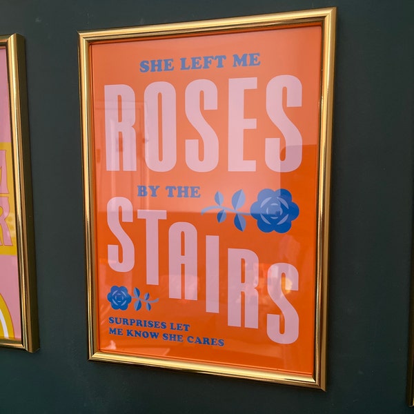 Blink 182 - All the Small Things | She Left Me Roses Lyrics Print ...