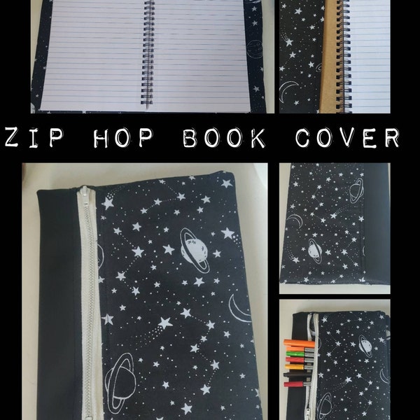 Zip Hop Notebook Cover A5 (5.8" by 8.3") and Composition Size (7.5" by ...