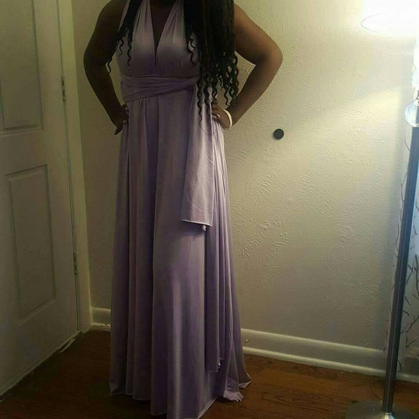 Lilac Bridesmaid Dress, Convertible Dresses, Beach Dress, Infinity ...