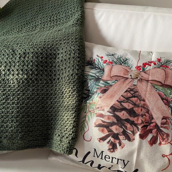Crochet Throw Blanket Pattern, Baby Blanket Crochet Pattern, Simple ...