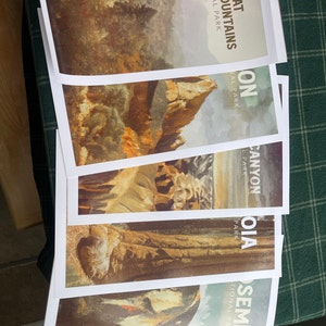 National Park Poster Set Mix and Match National Park Travel Prints ...