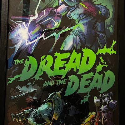 DREAD and THE DEAD Video Game Poster, Video Game Art, Gamer Room Decor ...