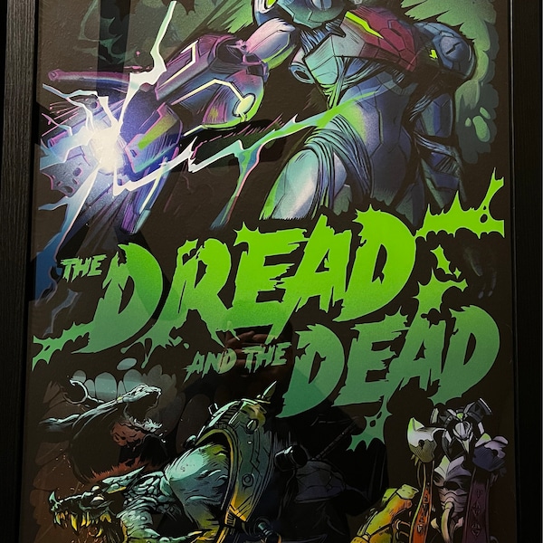 DREAD and THE DEAD Video Game Poster, Video Game Art, Gamer Room Decor ...