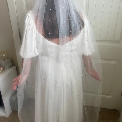 Sequin Hen Party Veil Bride to Be Veil Gift Bachelorette Veil Sparkly ...