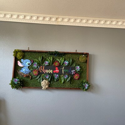 Stitch Large Wooden Sign Rare Find Disney Inspired Lilo and Stitch - Etsy