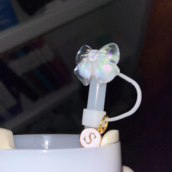 Butterfly Straw Cover Topper Flower Straw Tip Cap Cover Cute Straw ...