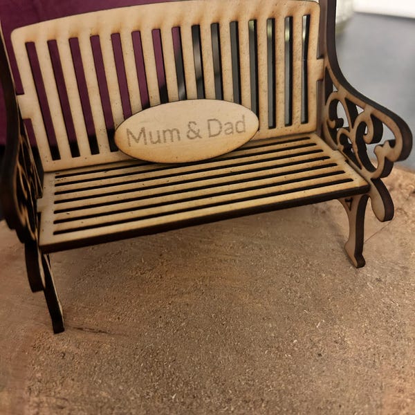 Memorial Bench and Memory Rocking Chair Svg Laser Cut Files ...