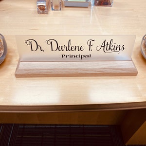 Personalized Name Sign Name Tag for Office Desk Decor Modern | Etsy