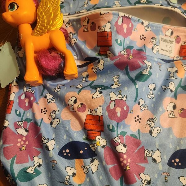 Snoopy Peanuts Cloth Diaper: Wipeable Swim Nappy With Absorbent Inserts ...