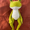 Stuffed Frog PDF Sewing Pattern & Tutorial Stuffed Animals Plush Toys ...