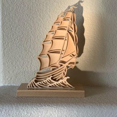 C82-ship Scroll Saw Pattern pdf, Dxf, Svg, Eps - Etsy