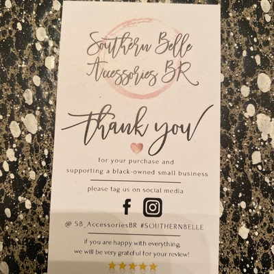 ADD YOUR LOGO Printable Small Business Insert Card / Simple Shop ...