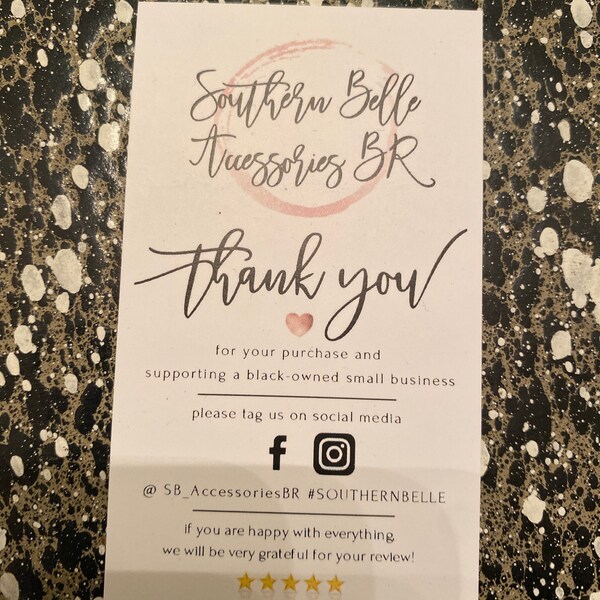 ADD YOUR LOGO - Printable Small Business Insert Card / Simple Shop ...