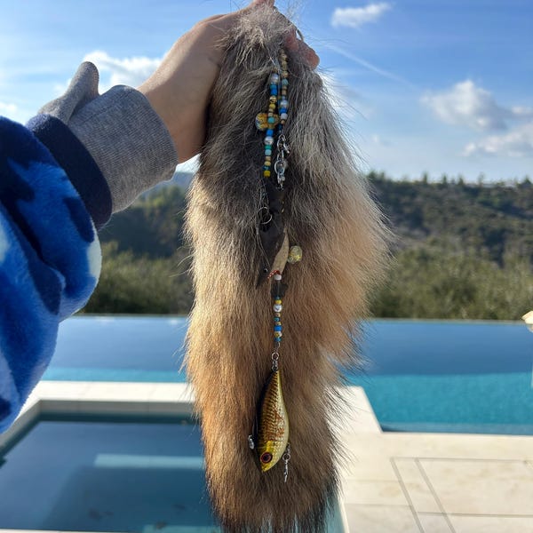 Custom Beaded Tail Keychain for Therians, Furries, Cosplay, Alternative ...