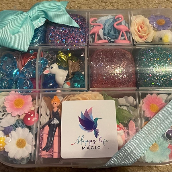 Fairy Garden Play Dough Kit,sensory Kit, Play Dough Kit, Playdoh ...