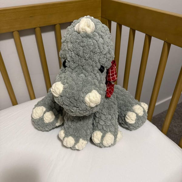Crochet Sitting Dinosaur Amigurumi Pattern | Crochet Pattern Tutorial ...