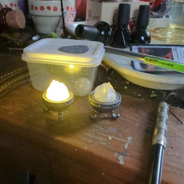 Column With Torch, LED Fantasy Miniatures, Light Effect, Dnd, TTRPG ...