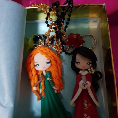 Merida Polymer Clay Necklace, Fimo - Etsy