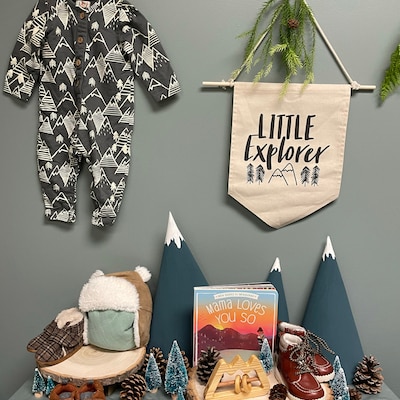Little Explorer Hanging Wall Banner and Wall Decor for - Etsy
