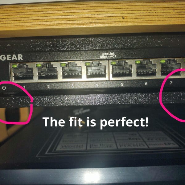 Netgear 8 Port Switch - 1U Rack Mount - Etsy