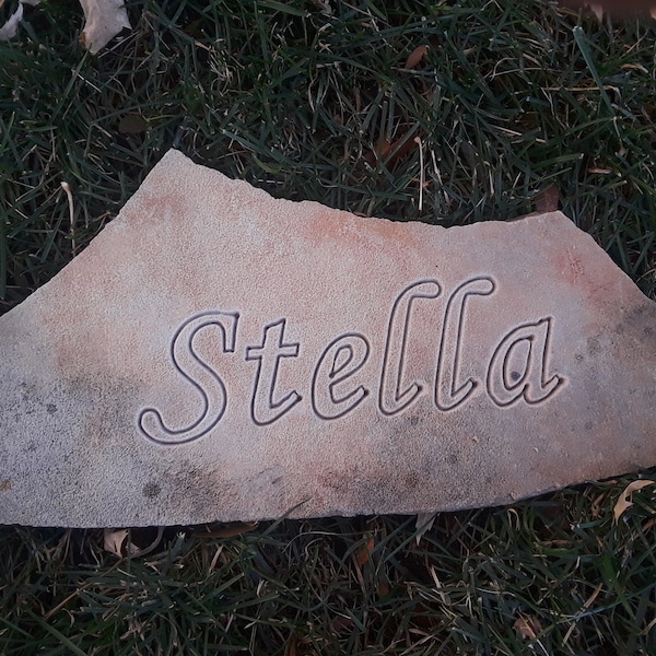 Custom Engraved Flagstone Rock Sign, Memorial, Headstone, Gravestone ...