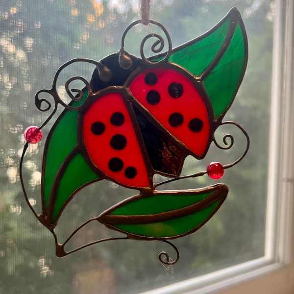 Ladybug Stained Glass Digital Pattern, Digital PDF File, Hobby License ...