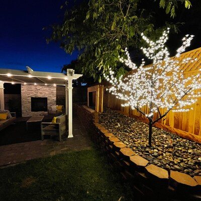 6.5ft/2m Outdoor LED Fireworks Light Holiday Redbluegreenyellow Color ...