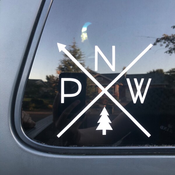 Pacific Northwest Pride Compass Vinyl Decal for Cars, Trucks & Outdoor ...