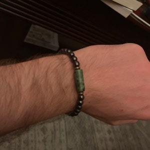 Men's Magnetic Magnetite Lodestone Double Bracelet Black - Etsy Canada