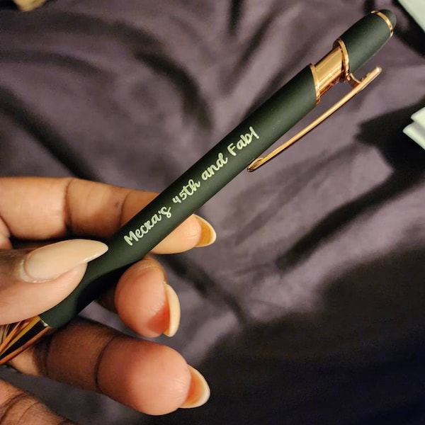 Custom Wedding Rose Gold Pens, Personalized Business Pens, Bulk Custom ...