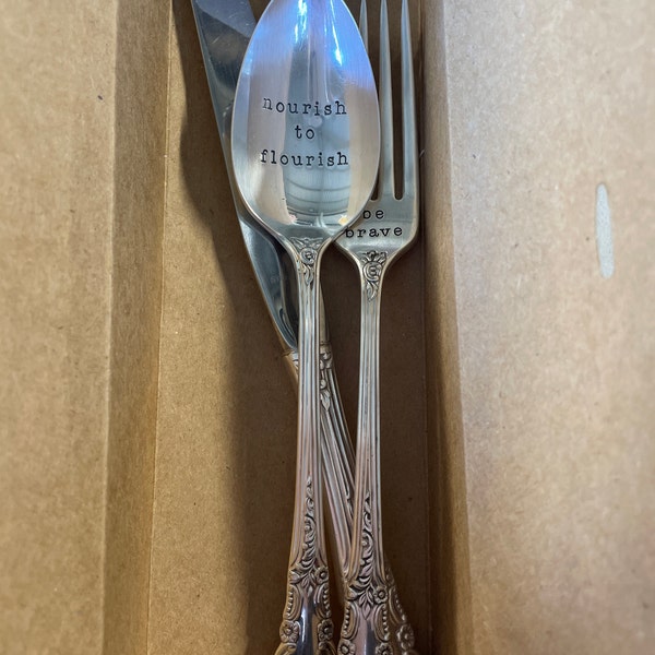 Recycled Vintage Silver Plate Spoon Bookmark. Book Worm Lovers Unique ...