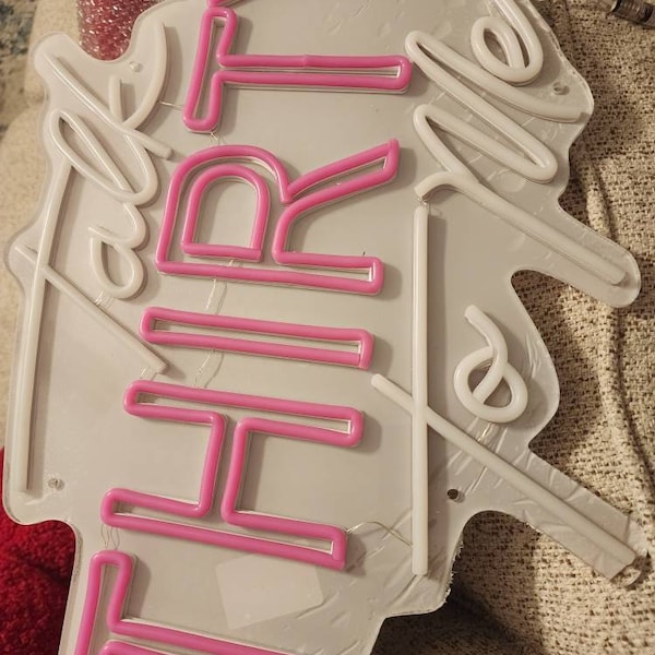 Talk Thirty to Me Neon Sign 30th Birthday Decorations Talk 30 to Me ...